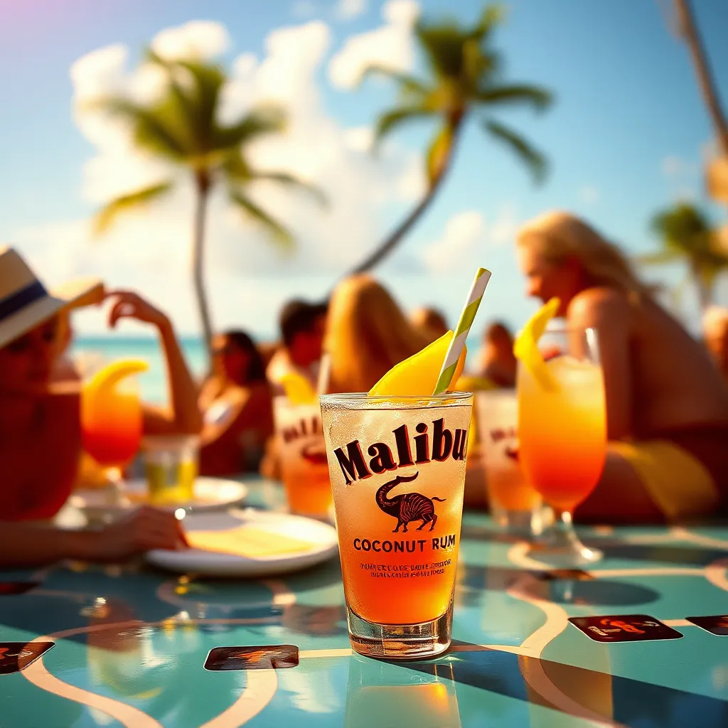 Malibu Coconut Rum Shots: A Surfing Delight