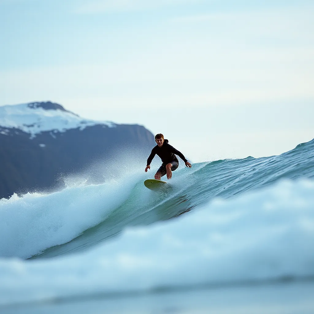 Experience the Thrill of Surfing in Unstad, Arctic