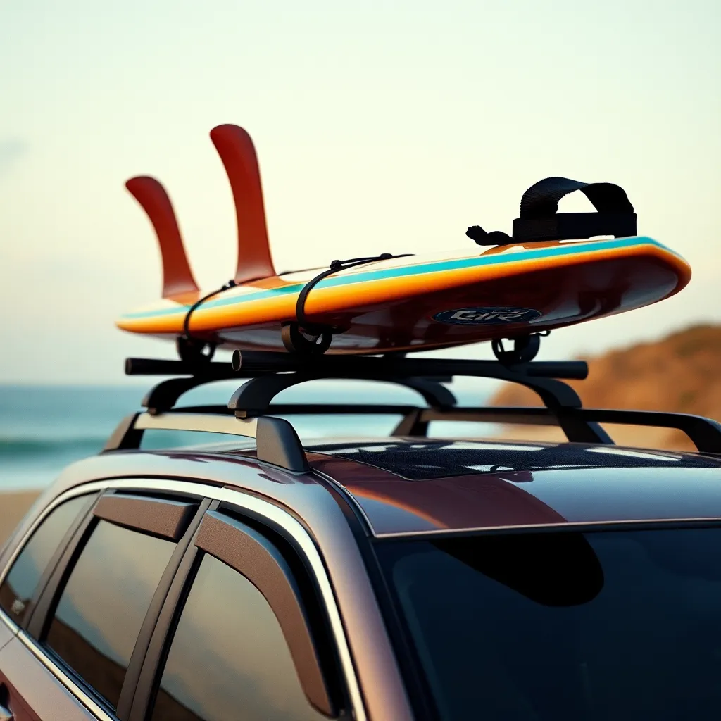 Securely Strapping Your Surfboard to a Roof Rack